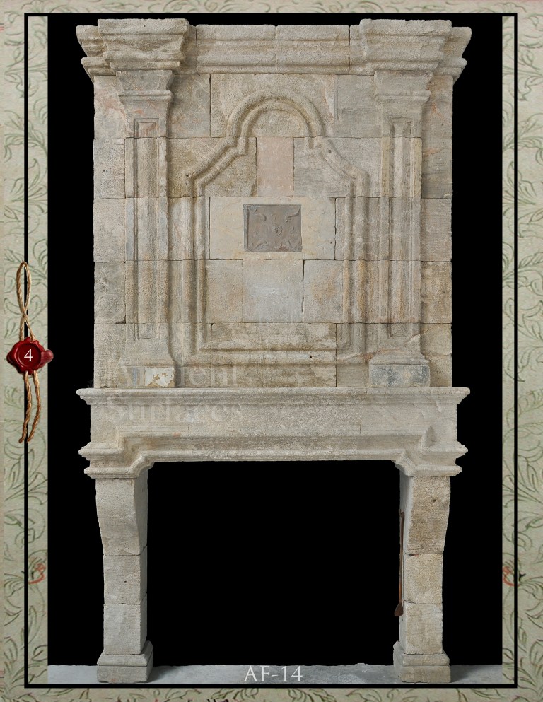 Antique stone fireplace elements as seen in our architectural catalog ...