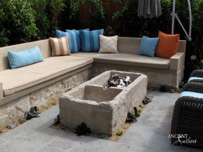 The Warmth of History: Limestone Fire Pits by Ancient Surfaces Inspired ...