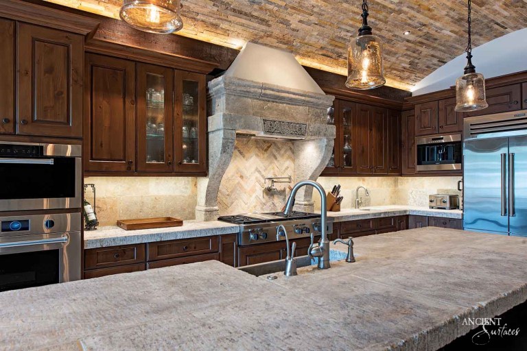 The Enchantment of Antique Limestone Kitchen Hoods: A Blend of Artistry ...