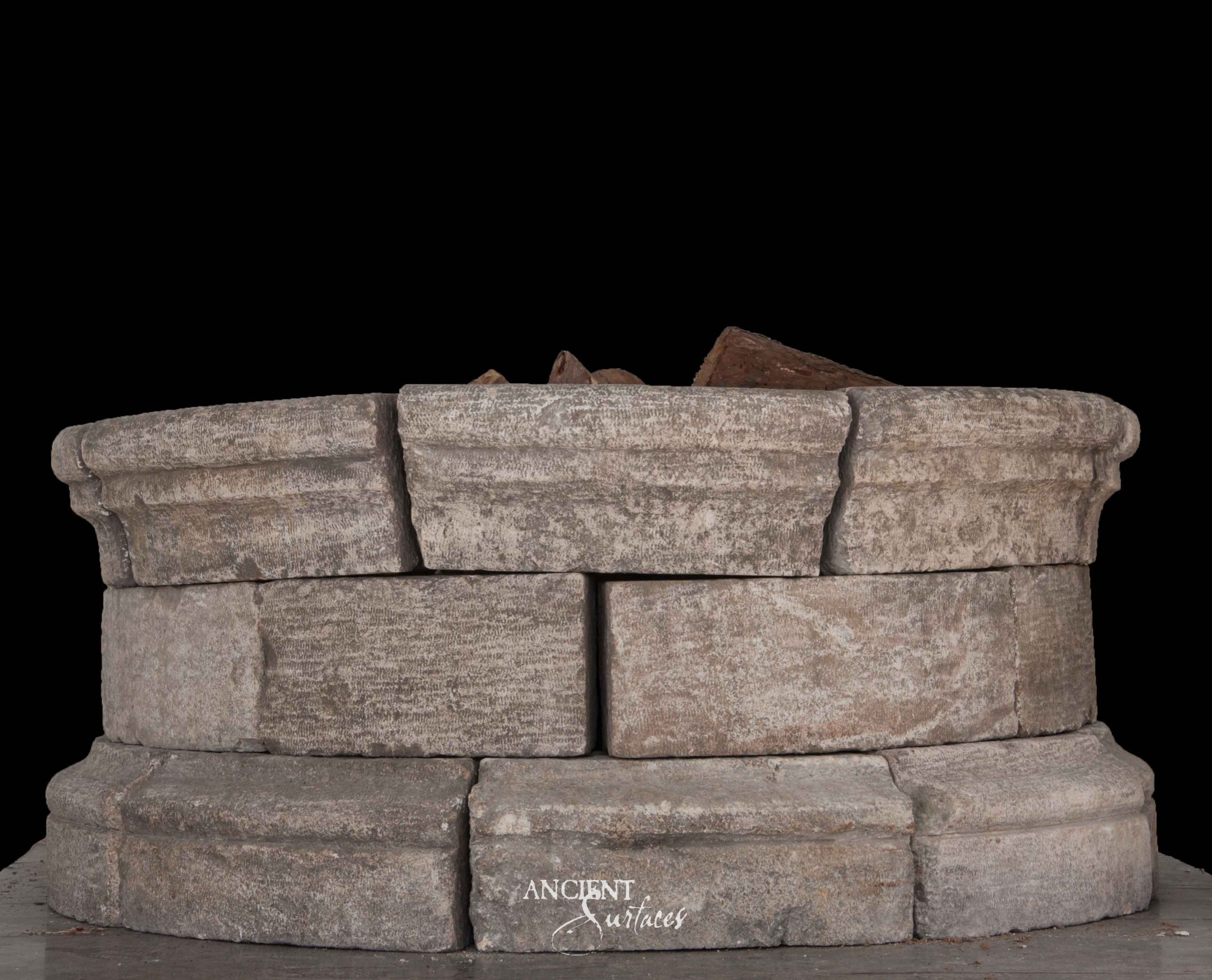 Embers of Time: The Enchanting Legacy of Antique Limestone Fire Pits