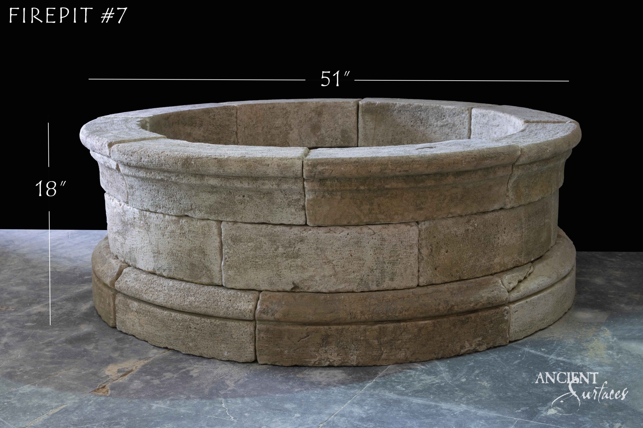 Warmth and Wonder: The Rustic Charm of Ancient Surfaces Firepits