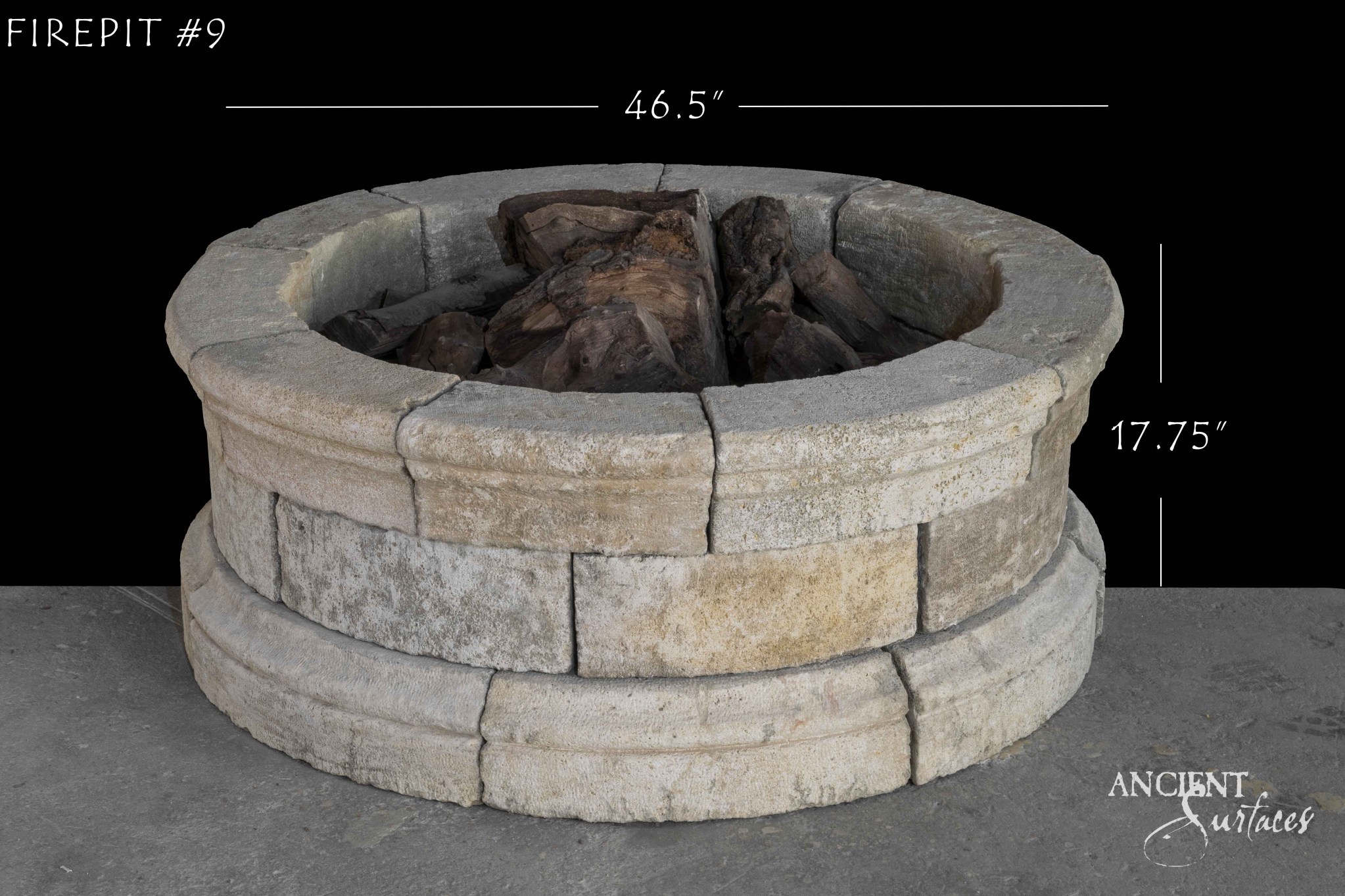 Timeless Beauty and Warmth: The Reclaimed Limestone Firepits of Ancient Surfaces
